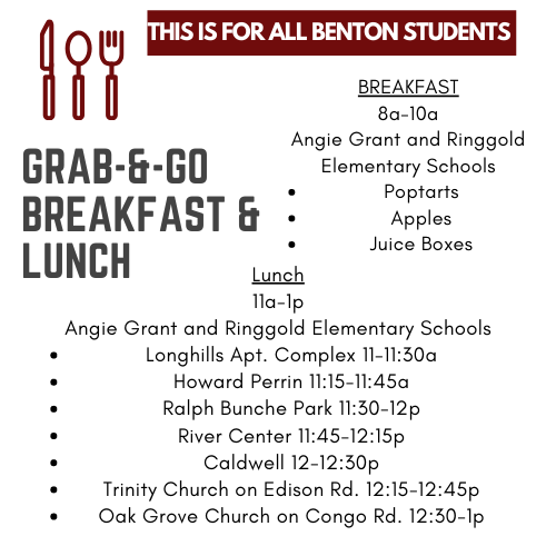 Grab-&-Go Breakfast and Lunch for ALL Students | Caldwell Elementary School
