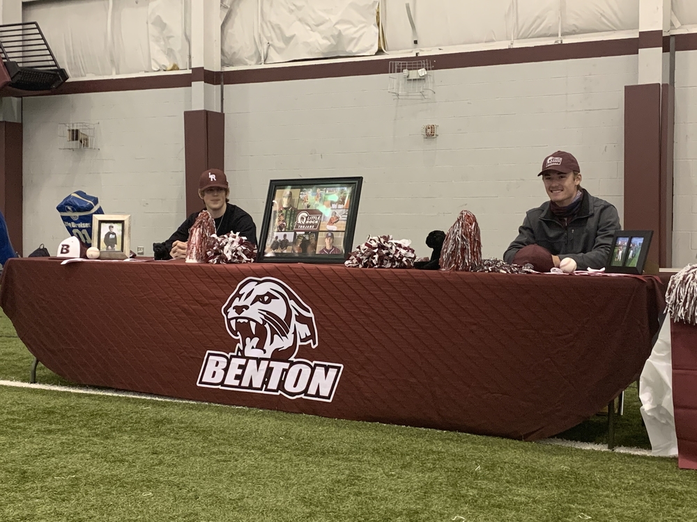 2 Benton Baseball Players Sign Letter of Intent | Benton High School