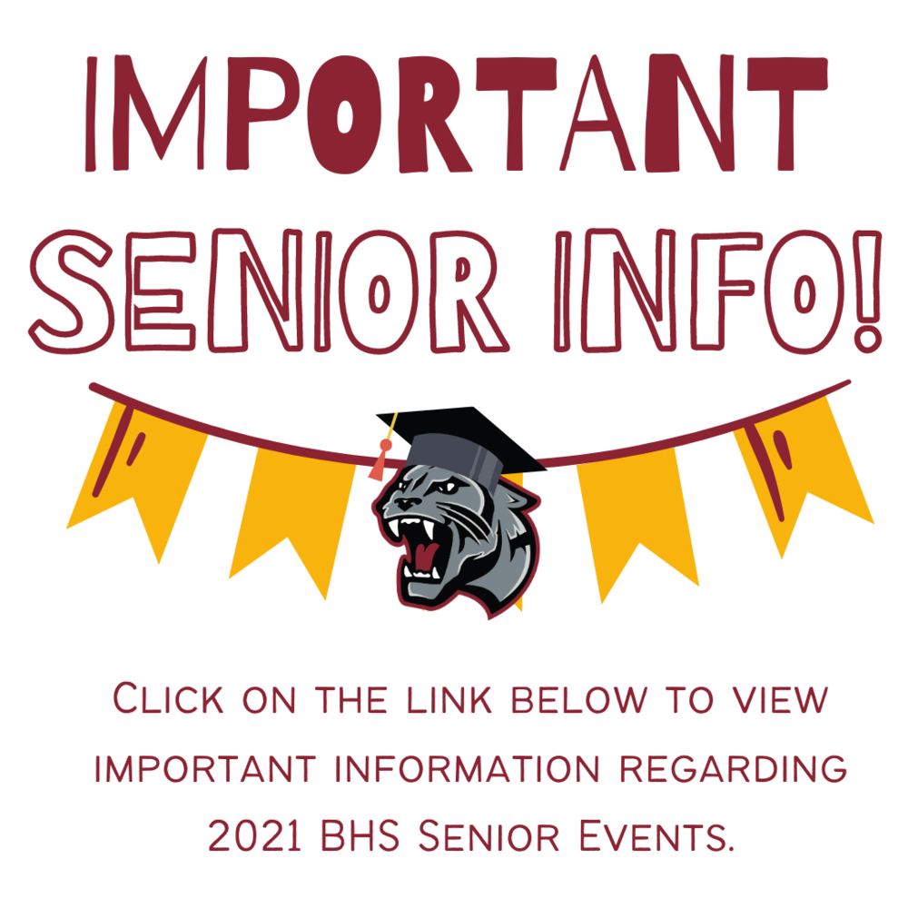 BHS 2021 Senior Event Information | Benton High School