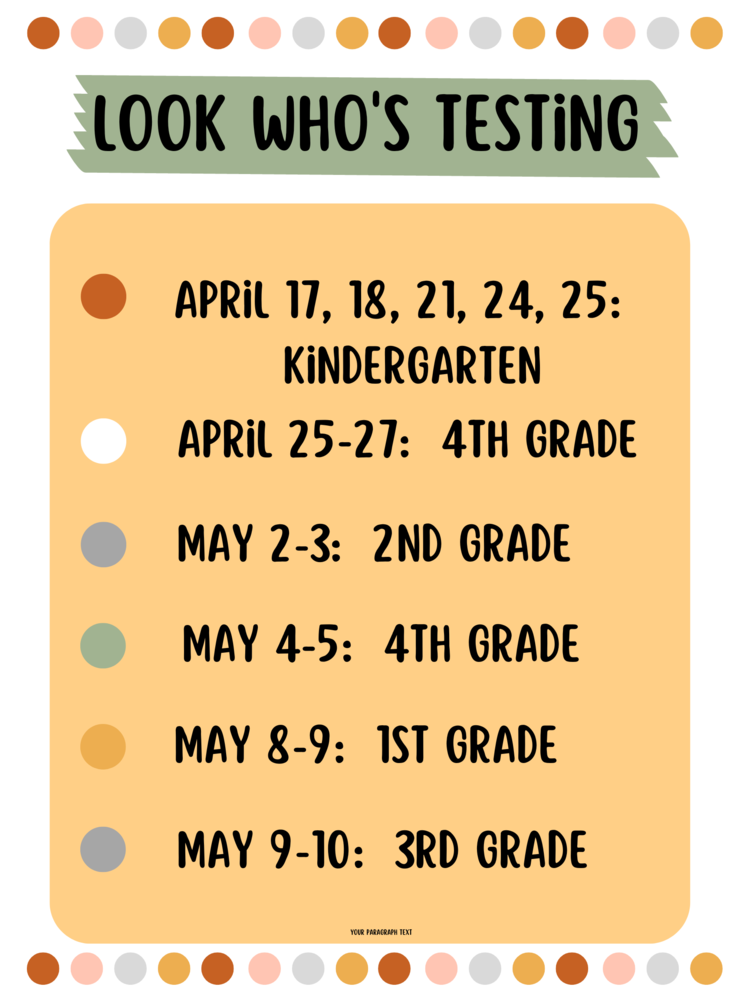 Spring Testing | Howard Perrin Elementary School